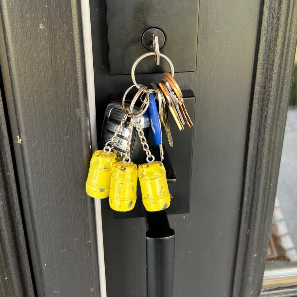 JAWS Inspired Yellow Barrel Keychain – The Daily Jaws Store