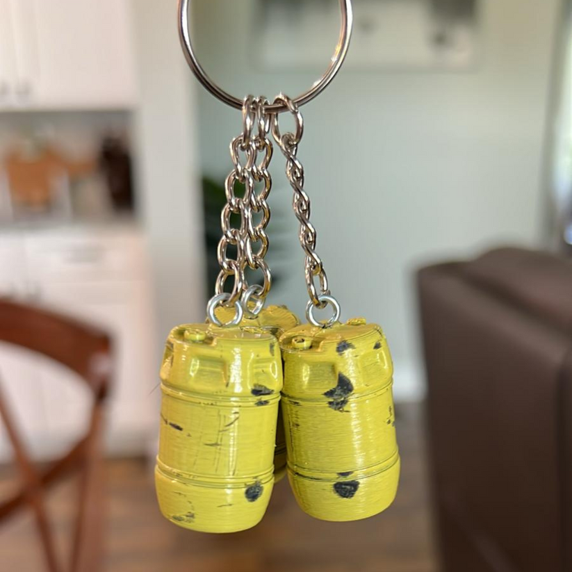 JAWS Inspired Yellow Barrel Keychain – The Daily Jaws Store