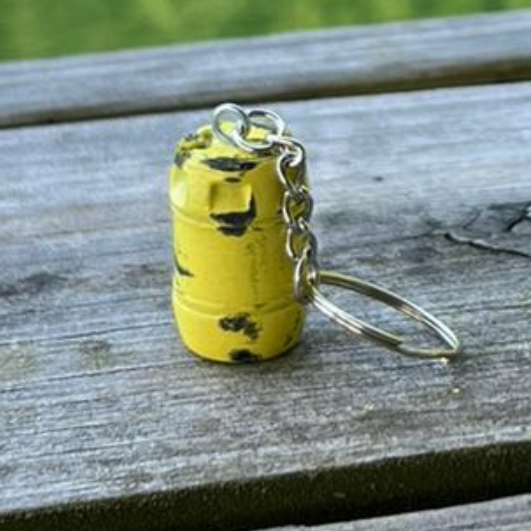 JAWS Inspired Yellow Barrel Keychain – The Daily Jaws Store