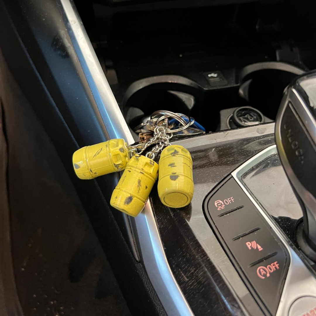 JAWS Inspired Yellow Barrel Keychain – The Daily Jaws Store