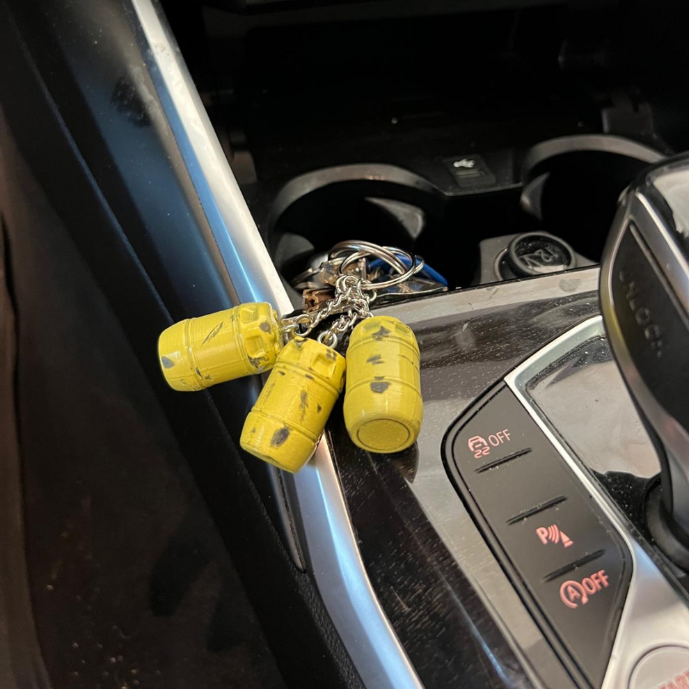 JAWS Inspired Yellow Barrel Keychain – The Daily Jaws Store